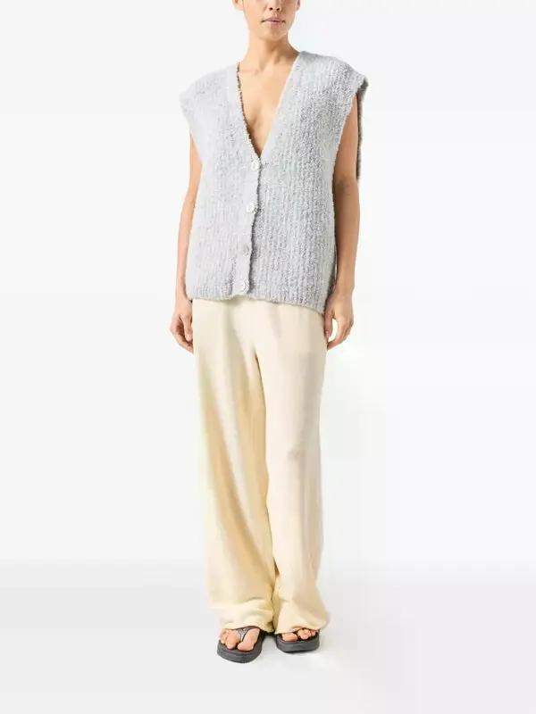 American Vintage Sleeveless Cardigan - Grey