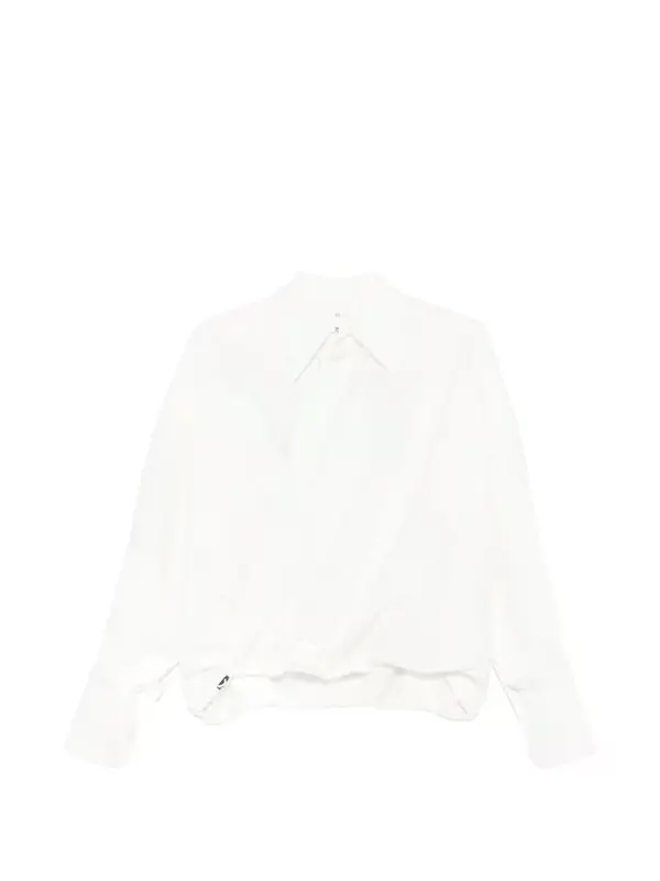 PETAR PETROV Collared Drawstring Shirt