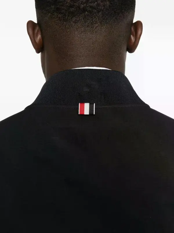 Thom Browne Reflective 4-bar Bomber Jacket - Blue