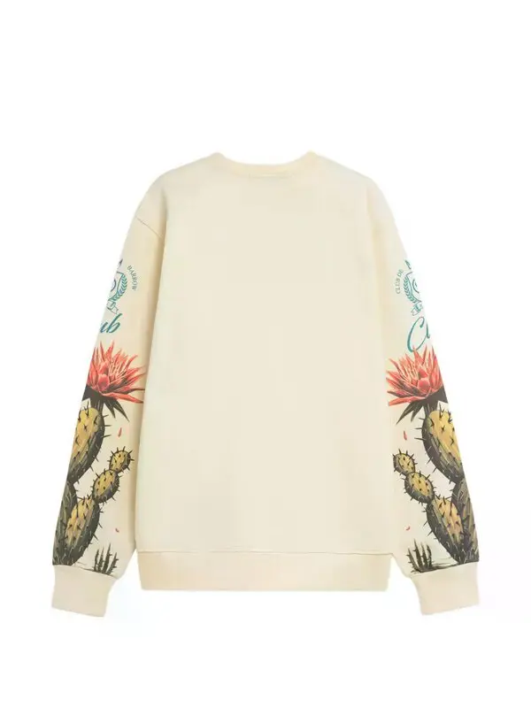 BARROW Floral-print Crew-neck Sweatshirt