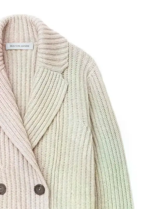 Iris Von Arnim Anika Double-breasted Cardigan