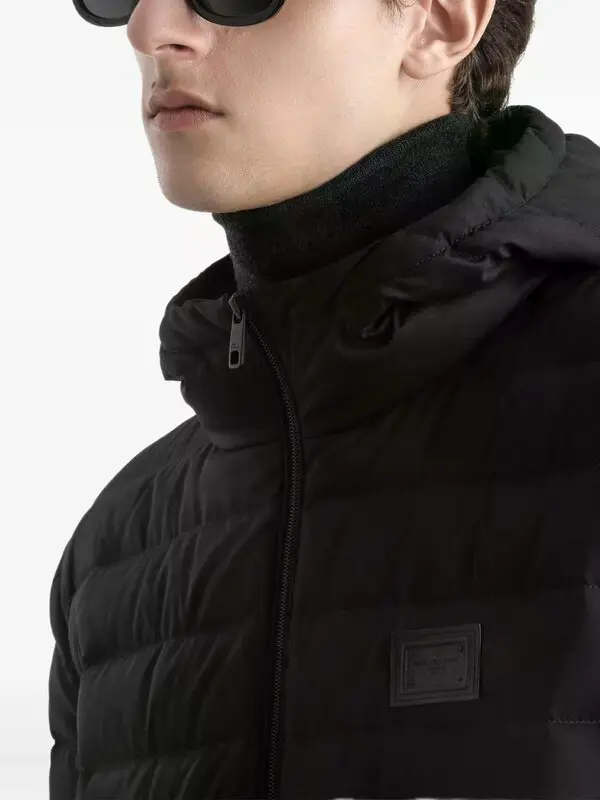 Dolce & Gabbana Hooded Quilted Jacket