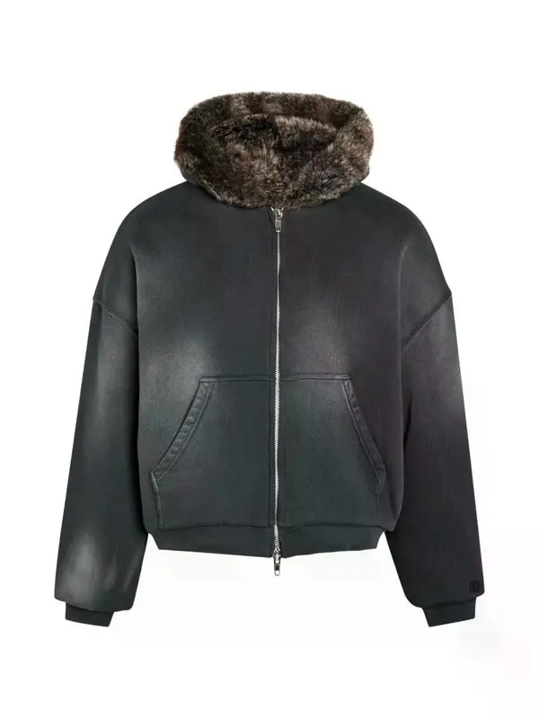 PICANTE Fur Hooded Zip Jacket