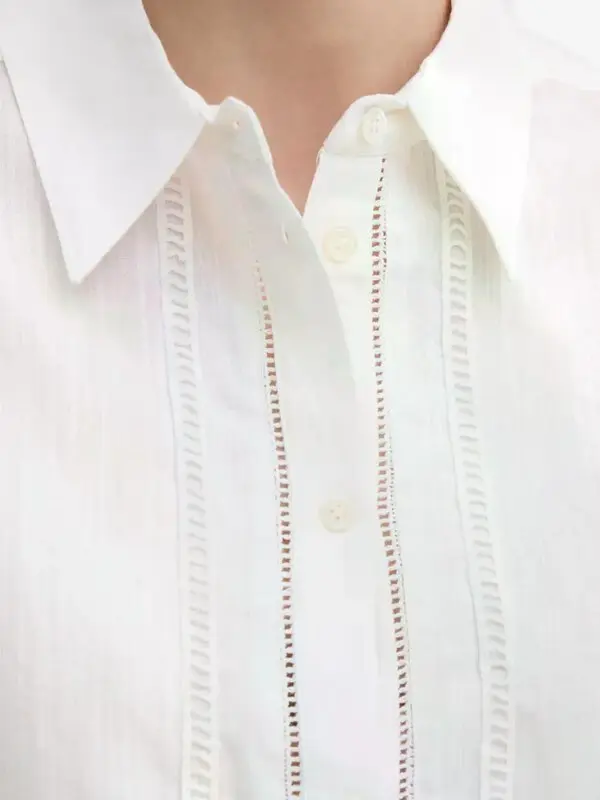 MOS MOSH Buttoned Embroidered Shirt