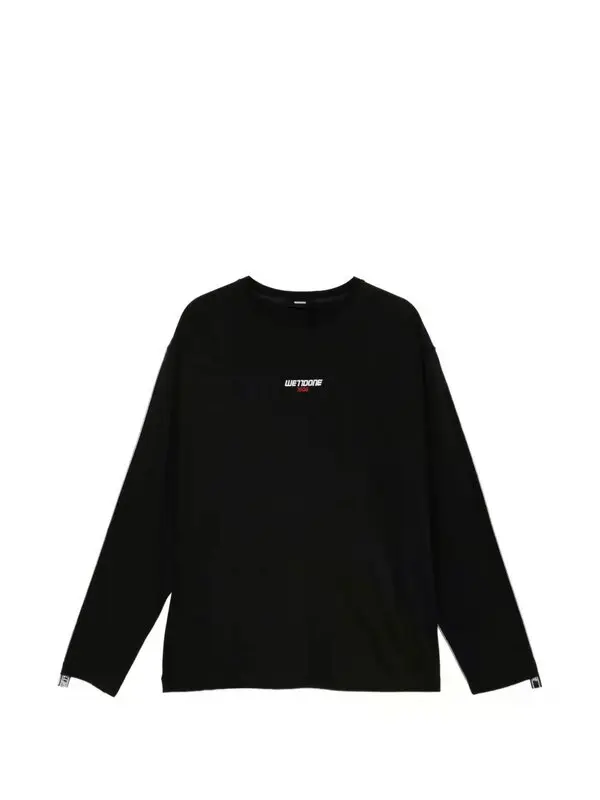 We11Done Logo-embroidered T-shirt - Black
