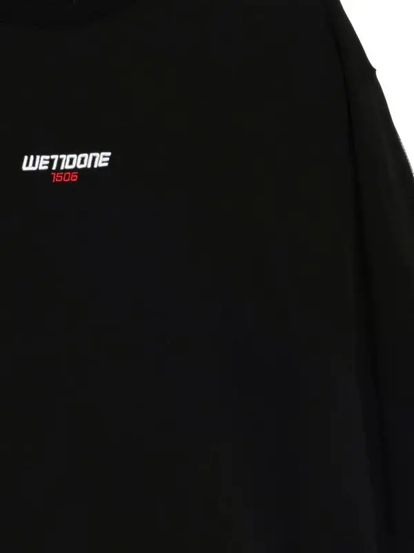 We11Done Logo-embroidered T-shirt - Black