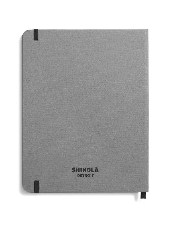 Shinola Large Hard Plain Journal - Grey