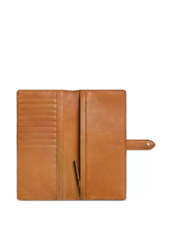 Shinola Continental Snap Leather Wallet