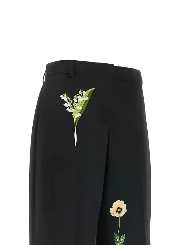 Stella McCartney Floral-embroidered Trousers