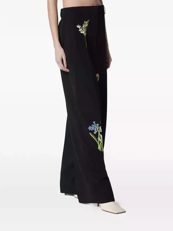 Stella McCartney Floral Embroidered Trousers
