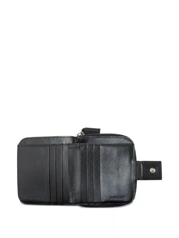 Prada Logo-plaque Zipped Wallet