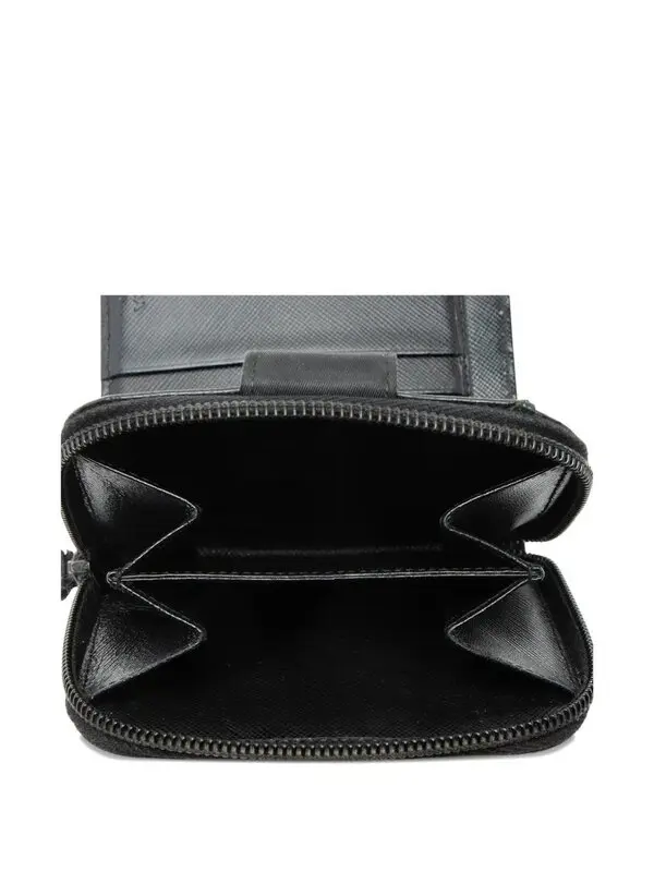 Prada Logo-plaque Zipped Wallet