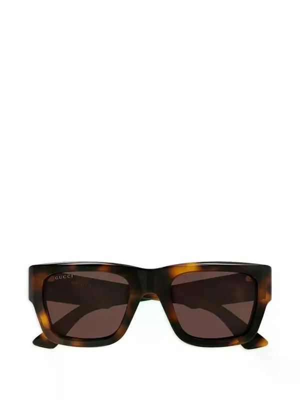 Gucci Logo-detail Sunglasses - Brown