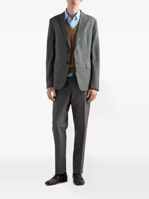 Prada Single-breasted Silk Suit