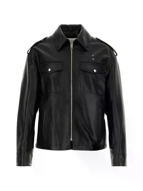 Alexander McQueen Eyelet-detail Leather Jacket