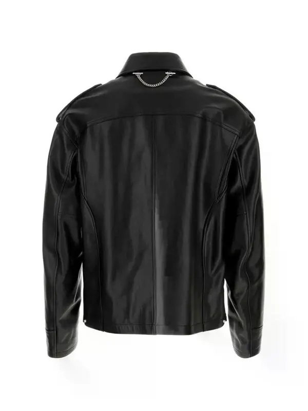 Alexander McQueen Eyelet-detail Leather Jacket