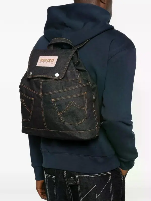 Kenzo Logo-patch Backpack