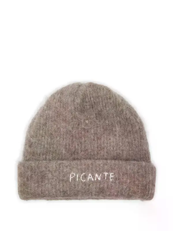PICANTE Embroidered Beanie - Neutrals