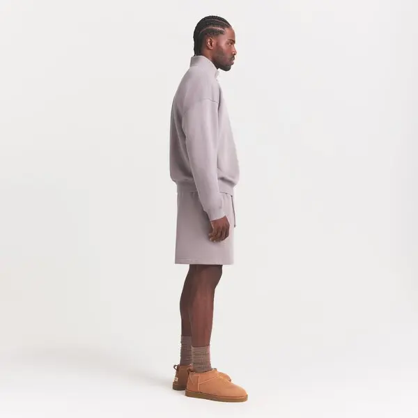 SKIMS Fleece Lounge Relaxed Quarter Zip - Shadow