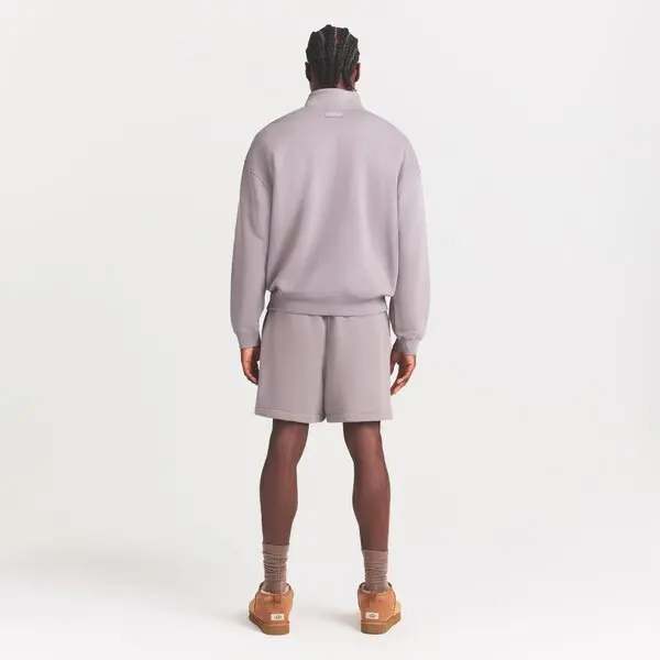 SKIMS Fleece Lounge Relaxed Quarter Zip - Shadow