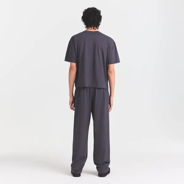 SKIMS Relaxed Heavyweight Cotton Pants - Raven