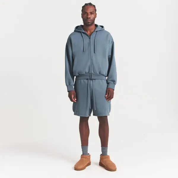 SKIMS Heavyweight Fleece Zip-up Hoodie - Kyanite