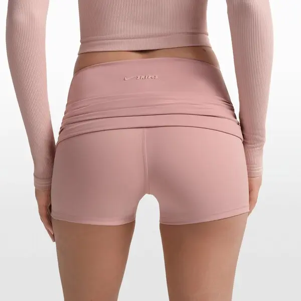 SKIMS 3" Foldover Matte Shorts - Himalayan