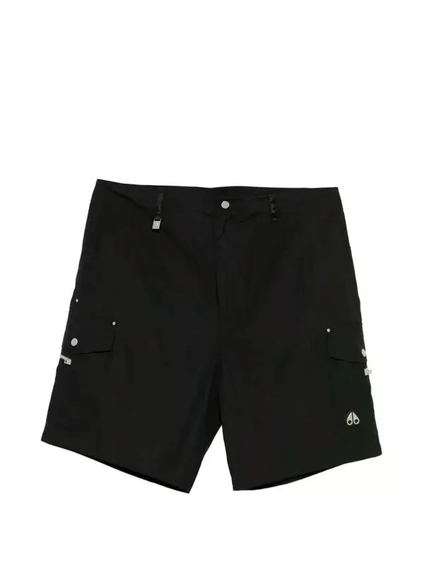 Moose Knuckles Cargo Shorts With Logo Plaque