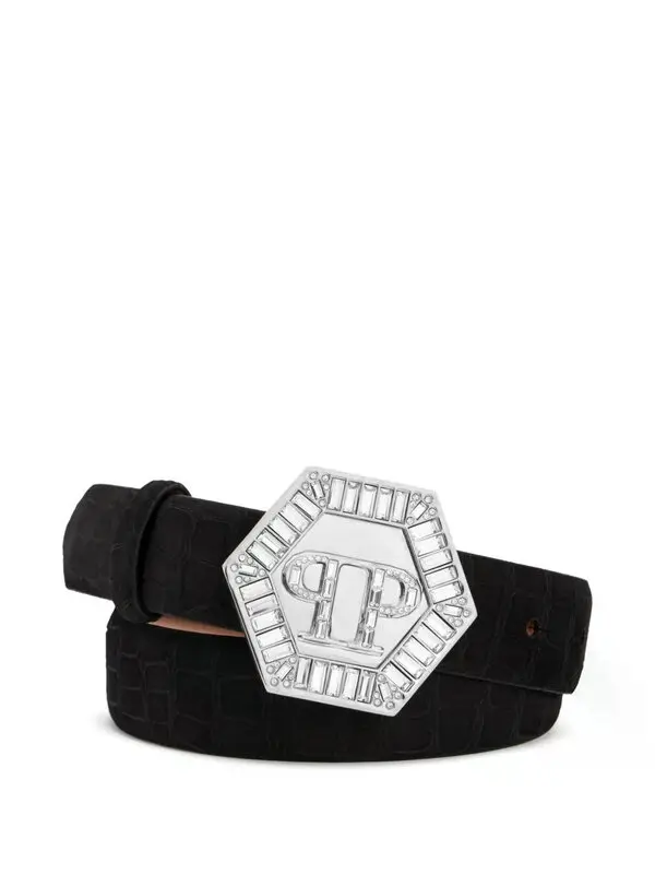 Philipp Plein Logo-buckle Belt - Black