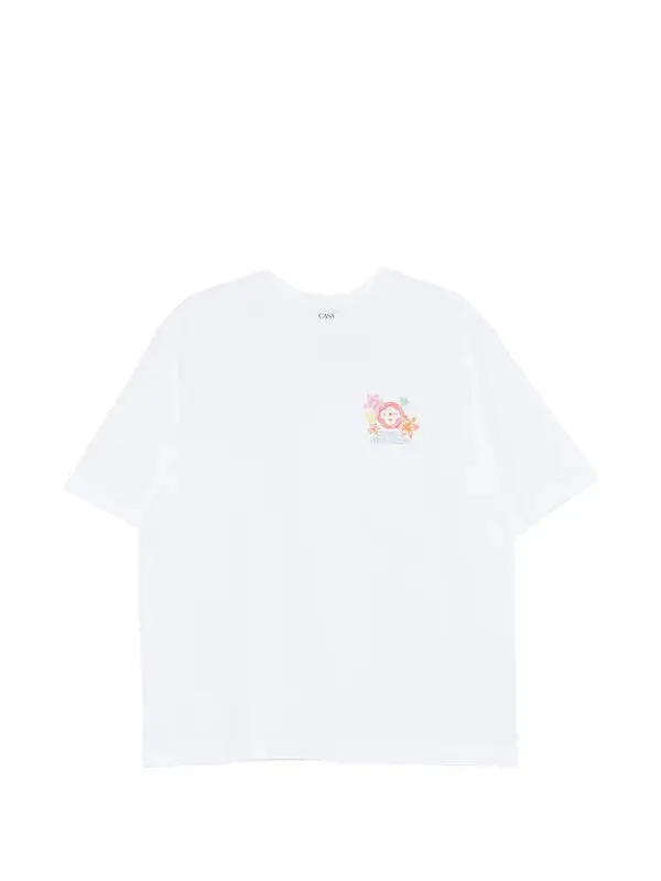 Casablanca Collage Cotton T-shirt - White