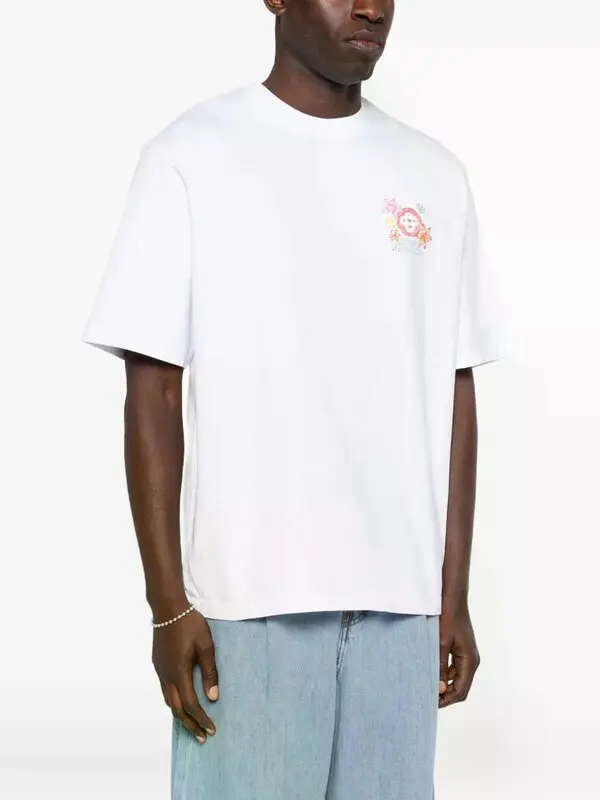 Casablanca Collage Cotton T-shirt - White