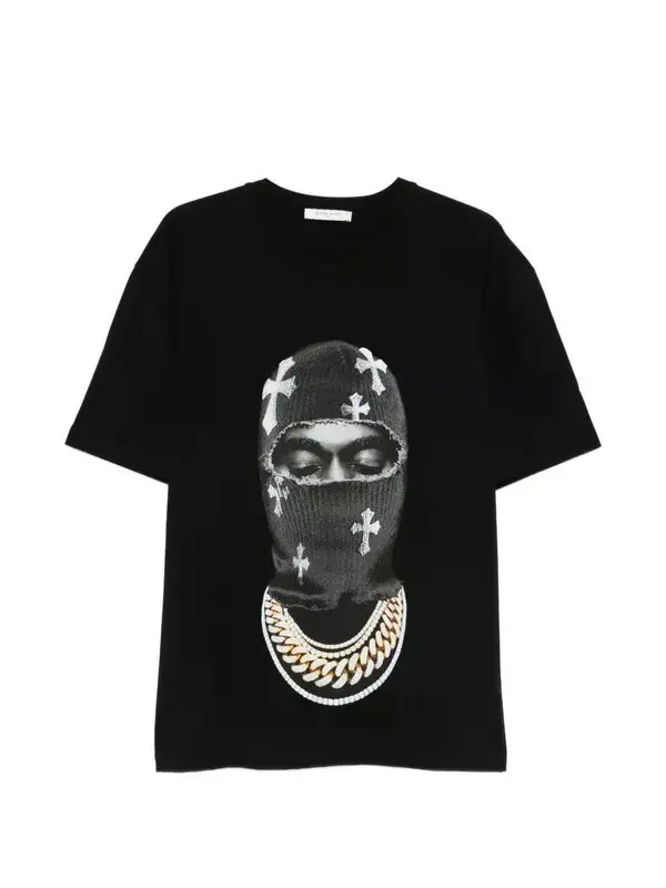IH NOM UH NIT Mask Crosses-print T-shirt - Black