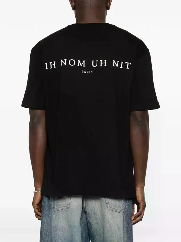 IH NOM UH NIT Mask Crosses-print T-shirt - Black