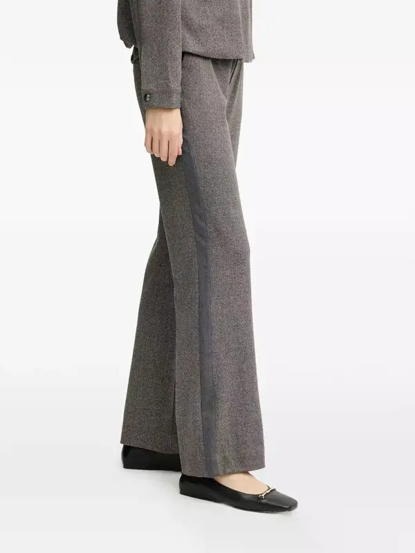 MOS MOSH Tailored Flared Trousers With Side Stripe Detail