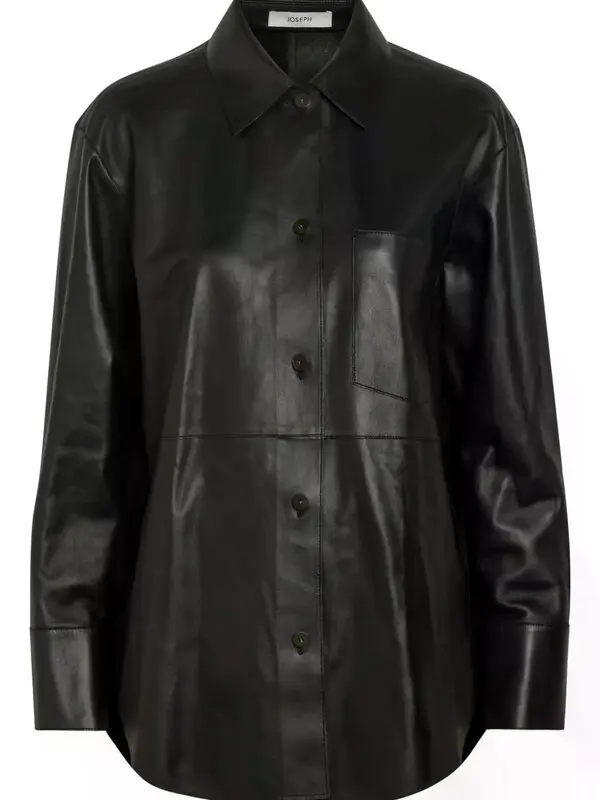 JOSEPH Penna Overshirt - Black