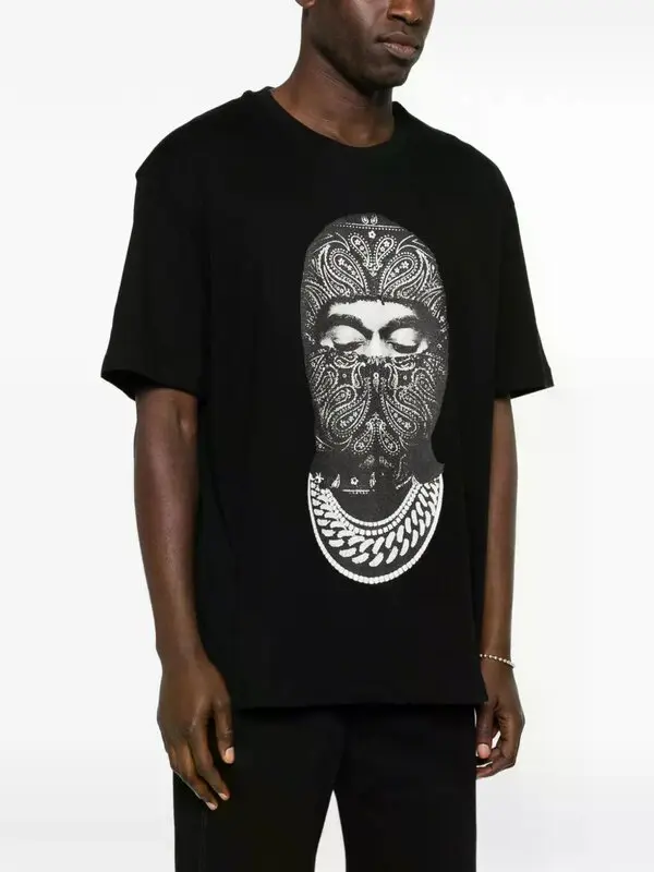 IH NOM UH NIT Paisley Mask Front T-shirt