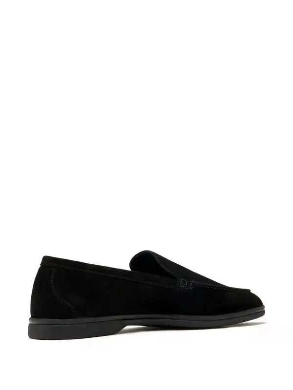SCAROSSO Suede Loafers - Black