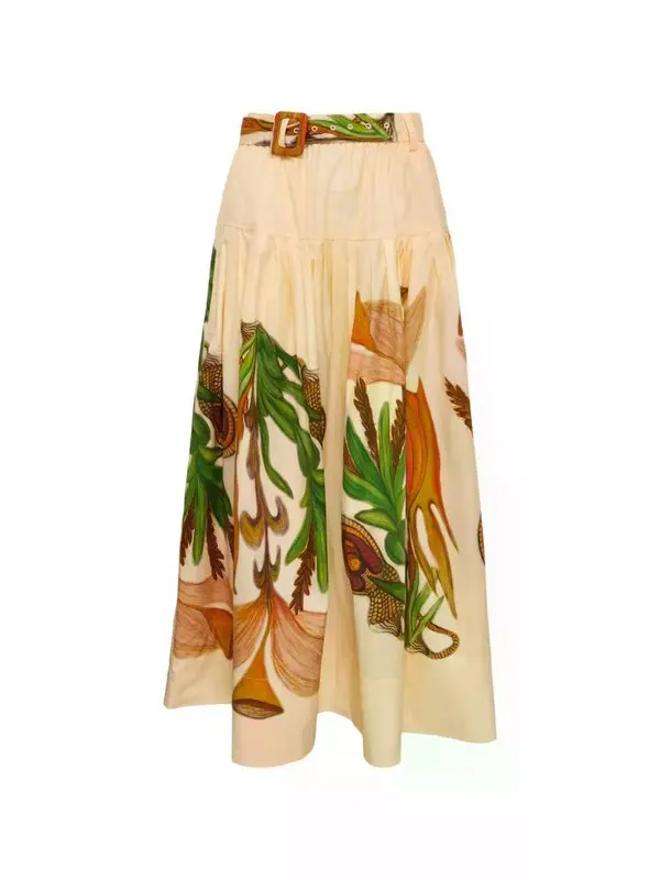 Ulla Johnson Filagree Pleated Midi Skirt
