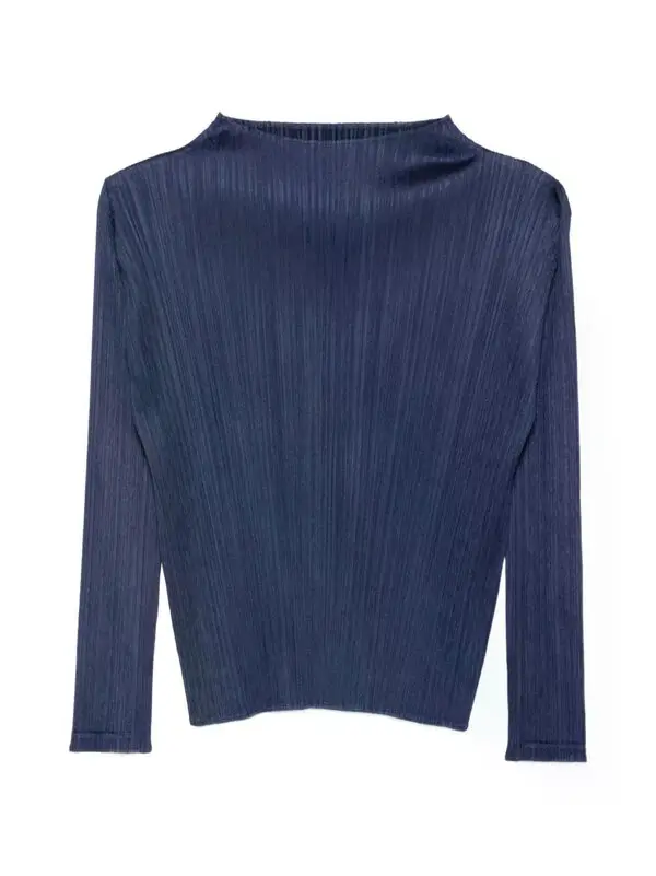 Issey Miyake Pleated Long Sleeve T-shirt