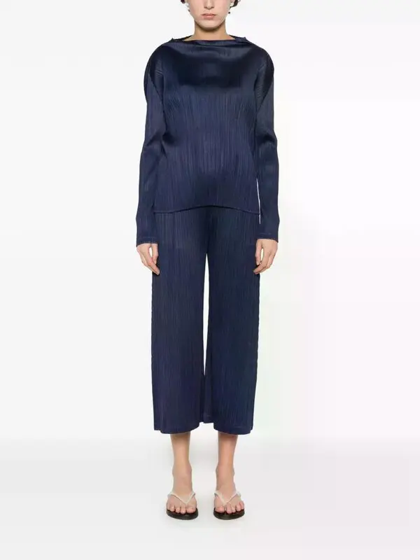 Issey Miyake Pleated Long Sleeve T-shirt