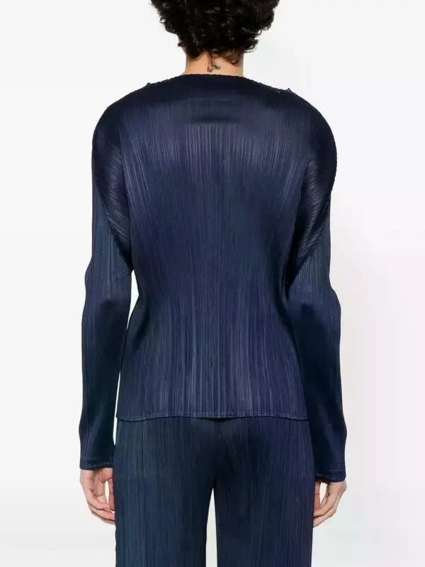 Issey Miyake Pleated Long Sleeve T-shirt