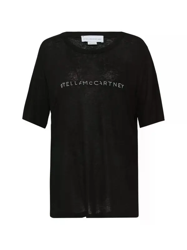 Stella McCartney Beads-embellishment Logo T-shirt