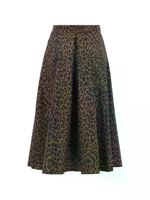 Aspesi Animal-print Midi Skirt