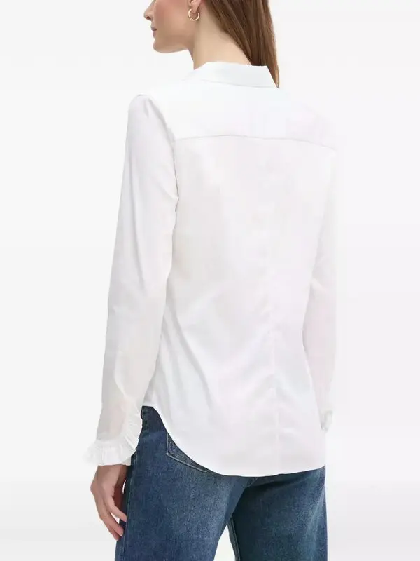 MOS MOSH Mattie Ruffled Cuffs Shirt - White