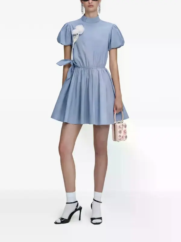 SELF-PORTRAIT Puff-sleeve Mini Dress