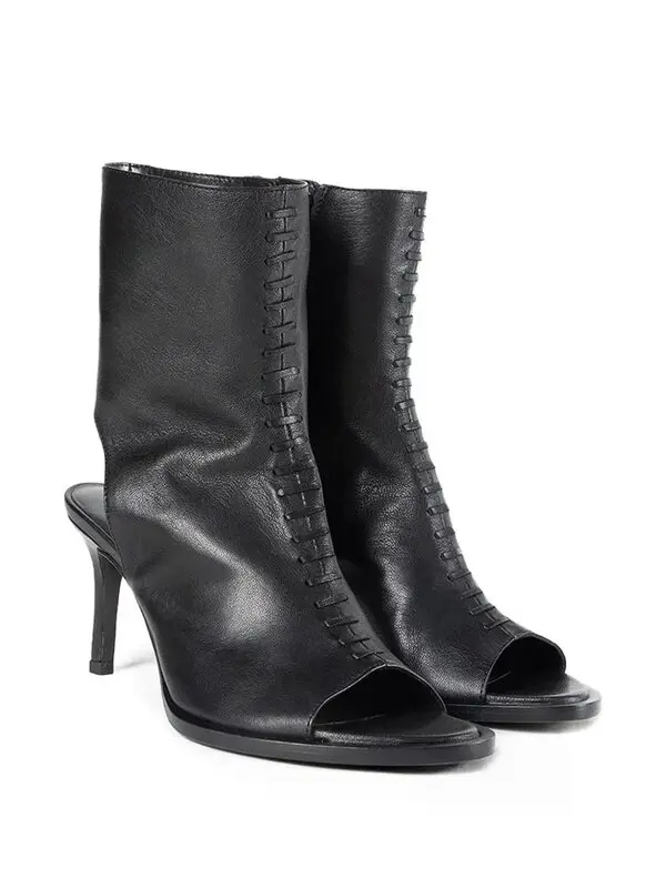 ANN DEMEULEMEESTER Elvy Stitched Leather Pumps