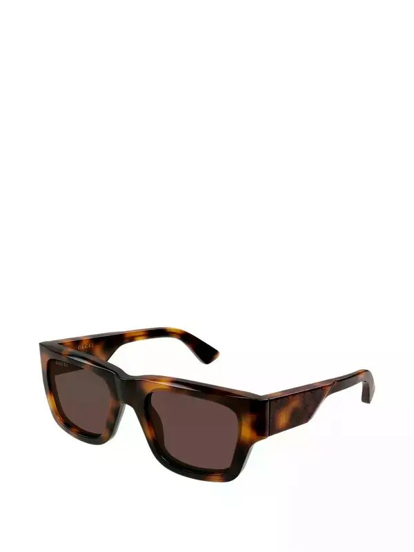 Gucci Logo-detail Sunglasses - Brown