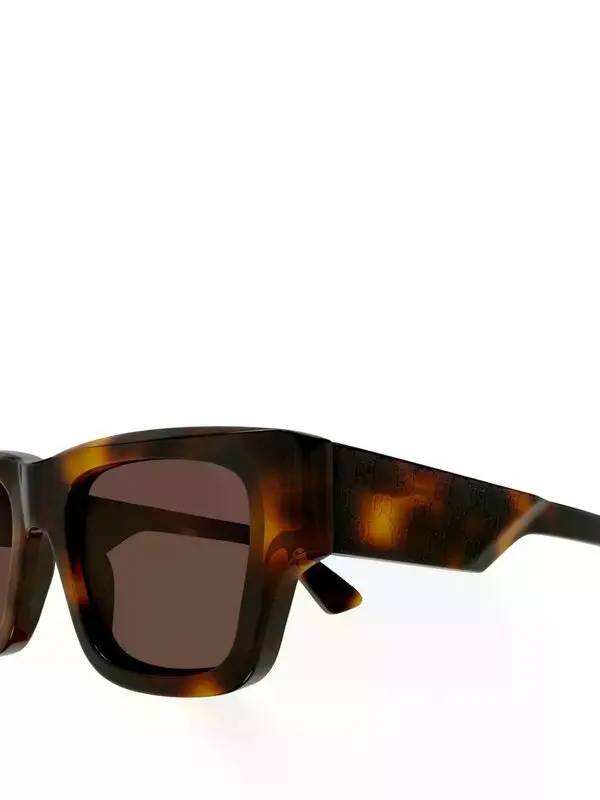 Gucci Logo-detail Sunglasses - Brown