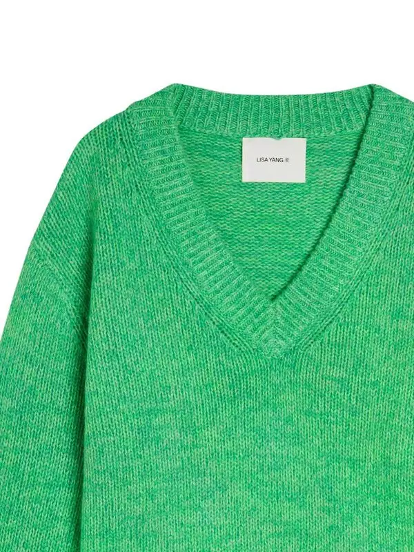 LISA YANG V-neck Knitwear - Green