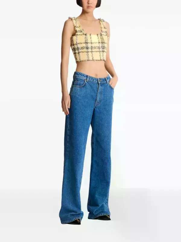 Balmain Glittered Tweed Top